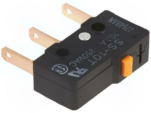 Микропереключатель OMRON SS-10T, SNAP ACTION, без рычага, SPDT, 10 A/250 В AC, 1 шт