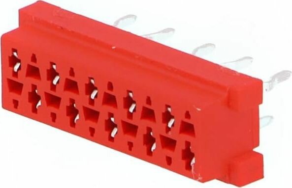 Разъем TE Connectivity 8-215079-0 Гнездо Micro-MaTch "мама" PIN 10 THT на PCB 1 шт