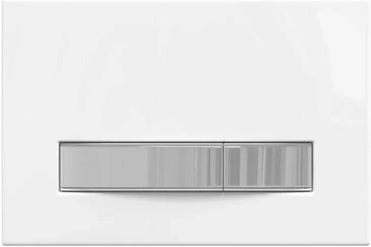 Кнопка смыва Berges Atom Line 049232 для инсталляции, белый глянец/хром