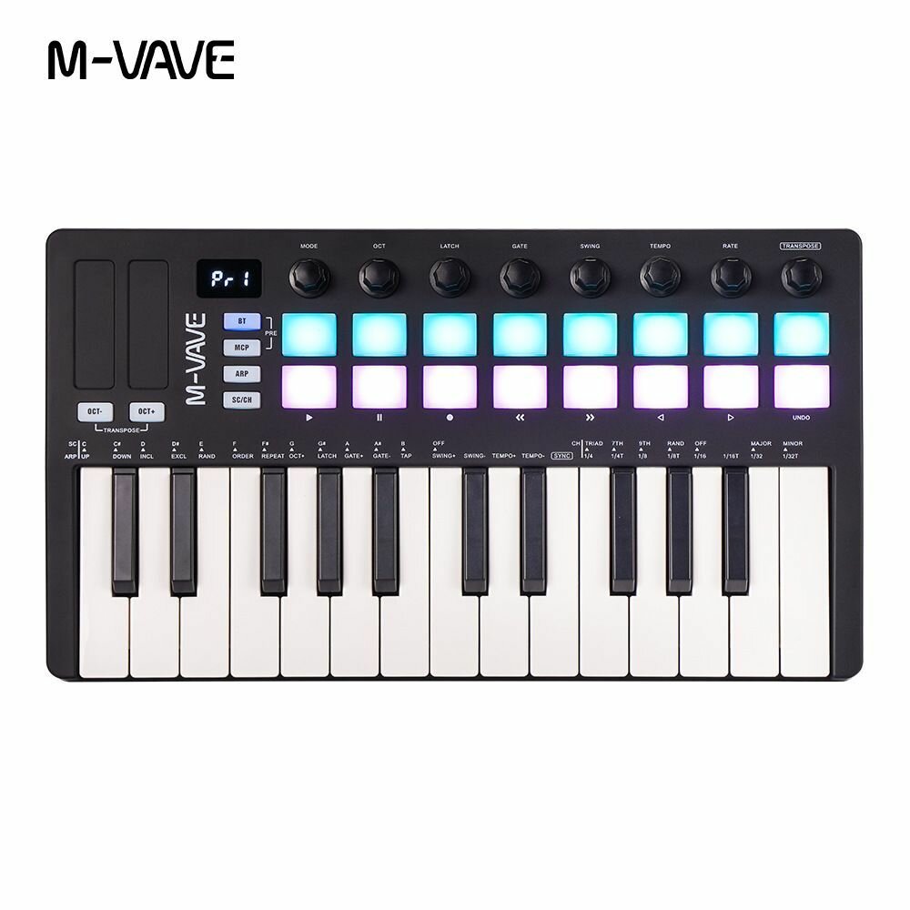 M-vave smk-25 midi клавиатура контроллер
