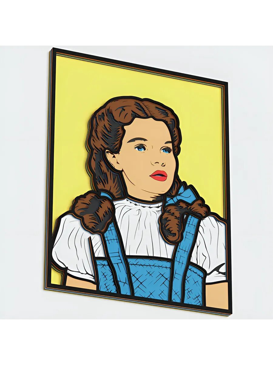 3D Картина по номерам из дерева Дороти