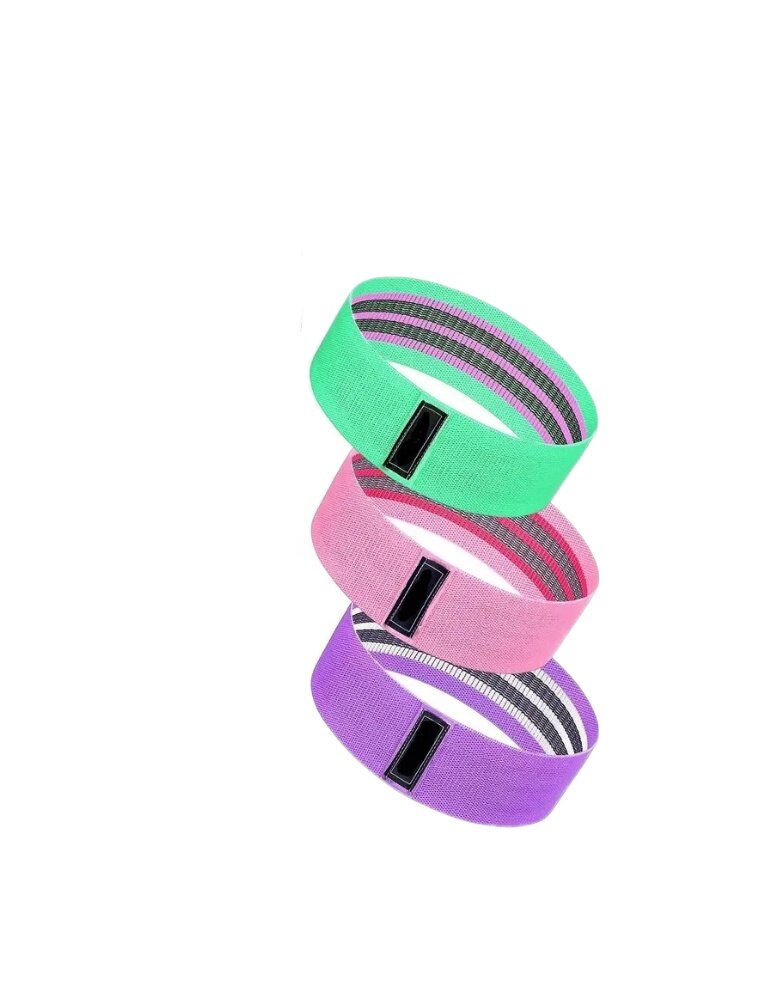 Фитнес-резинки Hip Resistance Bands, ленточные, 3шт, нагрузка до 21кг
