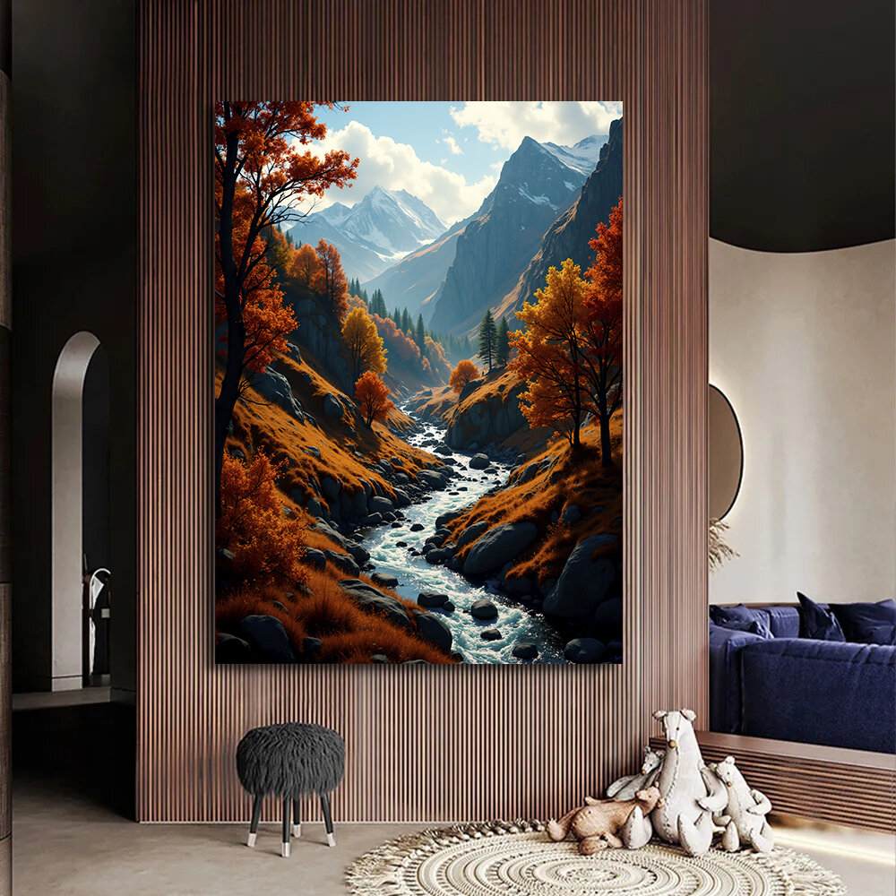 Горы, скалы / море, пляж, картина природа / пейзаж, 50х70 см.