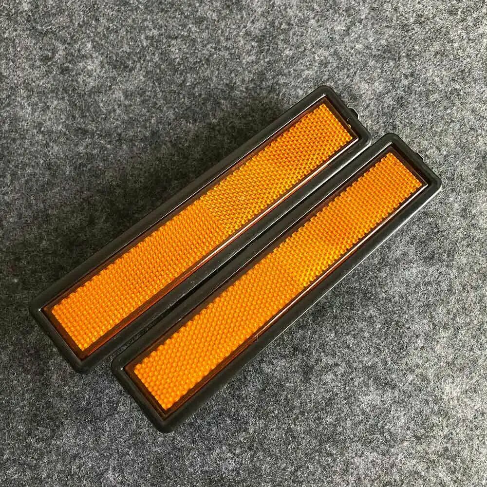 2 шт. задний левый и правый Поворотники боковые габаритные светильник лампа объектив Yellow 2 piece