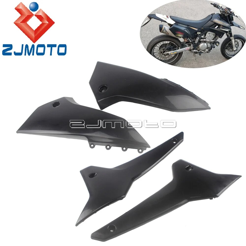 Грязевой велосипед, передняя фара, брызговик, боковая крышка для Kawasaki Черный, Radiator Shroud