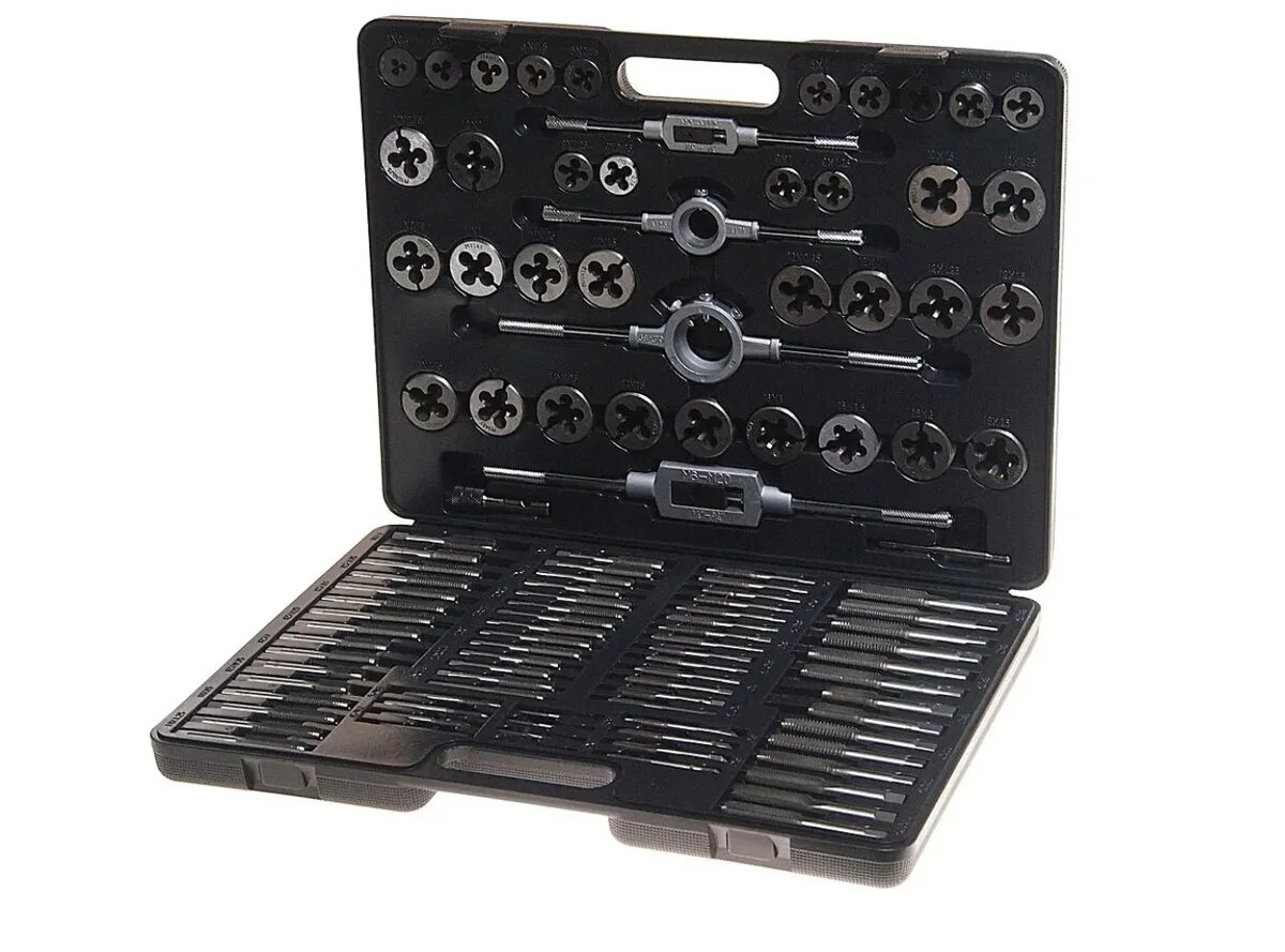 Набор плашек и метчиков 110 предметов