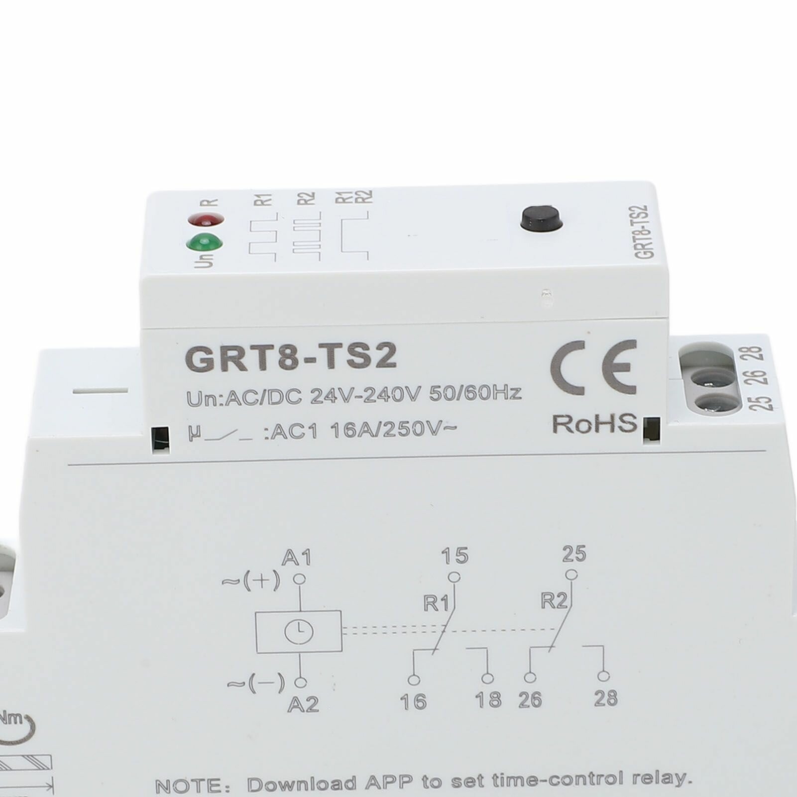 Реле времени Огнестойкий корпус из АБС-пластика Вспомогательное реле со светодиодным индикатором для цепи переменного тока 24 240 В постоянного тока