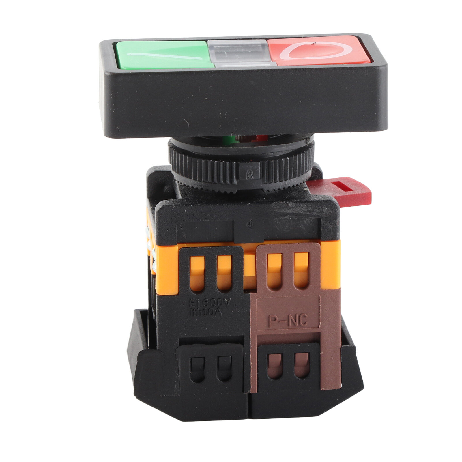 AS‑22N Двойной кнопочный переключатель со светодиодной подсветкой NoNC Кнопка включения и выключения мгновенного действия (24 В постоянного тока)