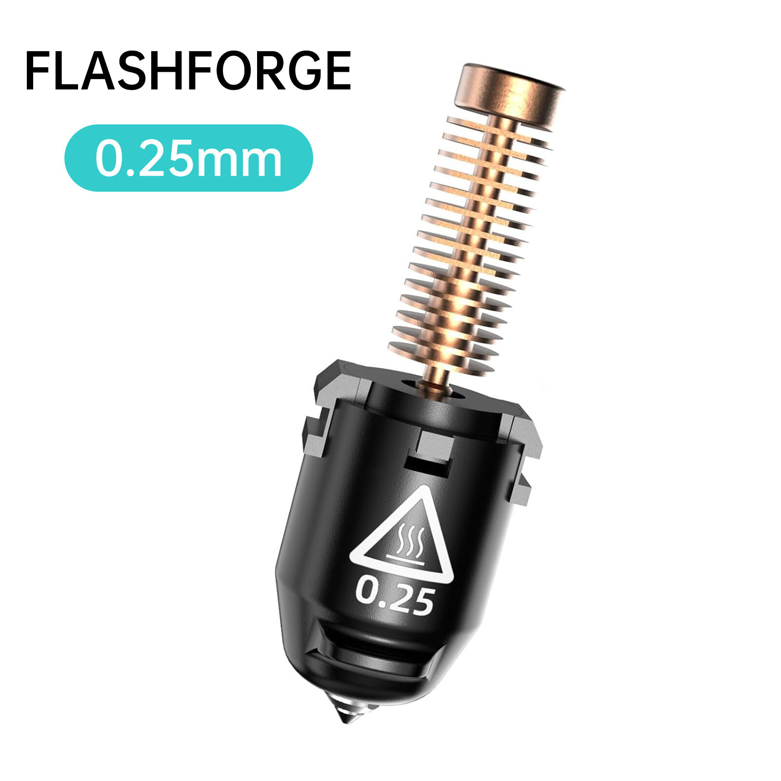 Сопло армированное 0.25мм для FLASHFORGE Adventurer 5M, 280°C, высокоскоростная печать