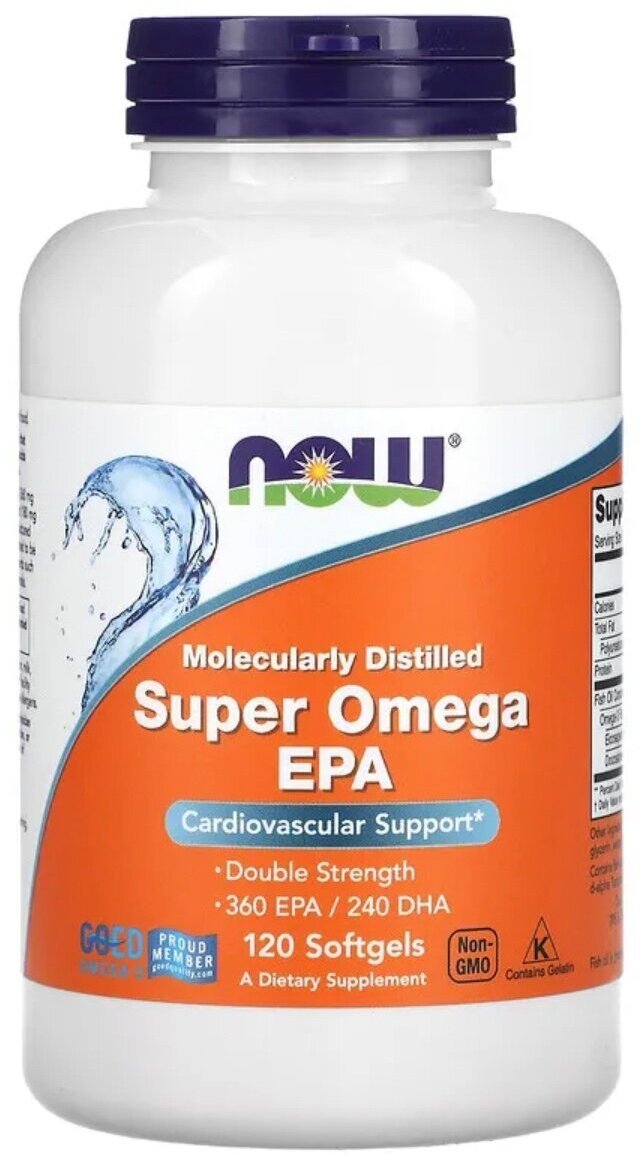 NOW Foods, Супер омега ЕПА, Super Omega EPA, 120 мягких таблеток
