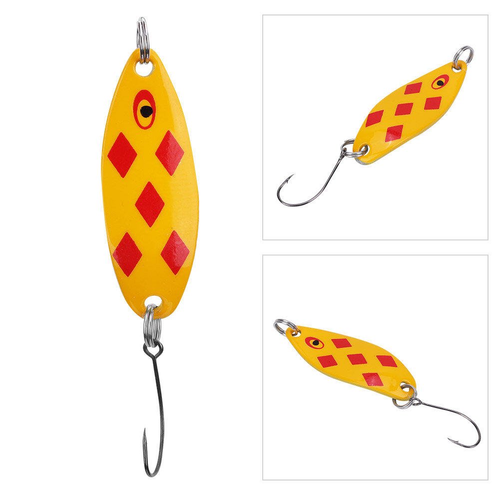 Приманки для форели Trout Blinkers для рыбалки Trout Lures для форели 3.5g/3.4cm (Orange Pink Dot)