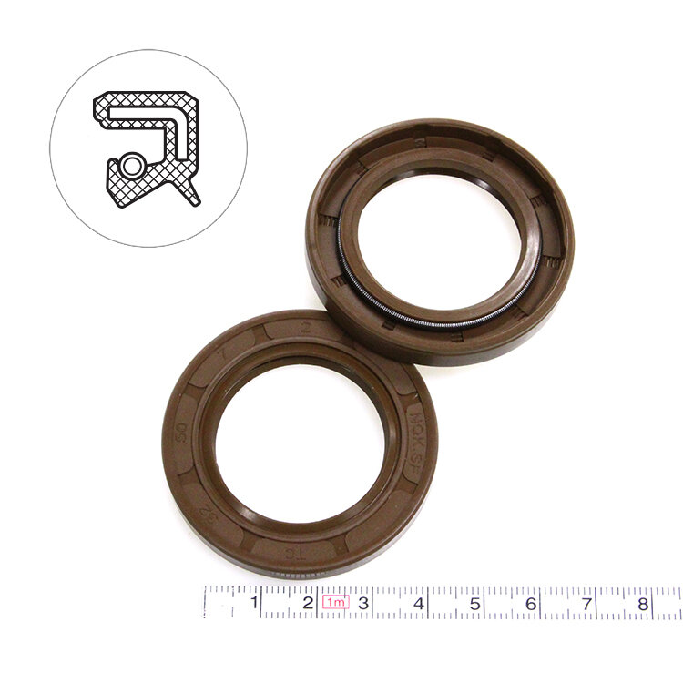 Манжета армированная (Сальник) 32х50х7 (тип 2 / TC) 75FKM