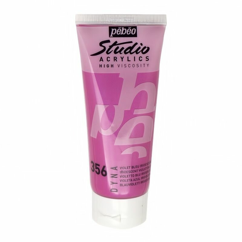 Краска акриловая Pebeo Studio Acrylics Dyna, 100 мл, фиолетово-голубой иридисцентный