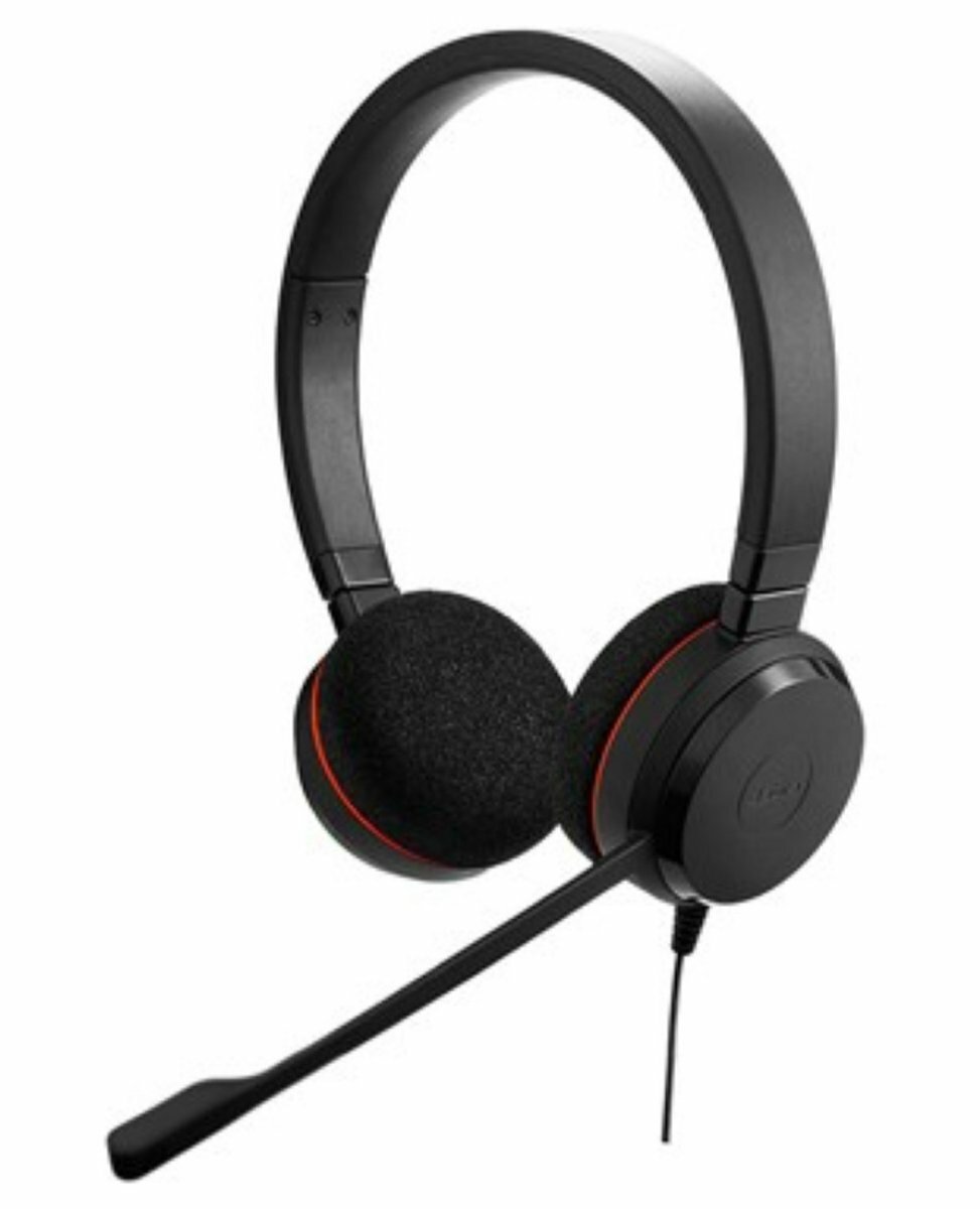 Наушники с микрофоном Jabra Evolve 20 MS Stereo черный 1.2м накладные USB оголовье (4999-823-109)