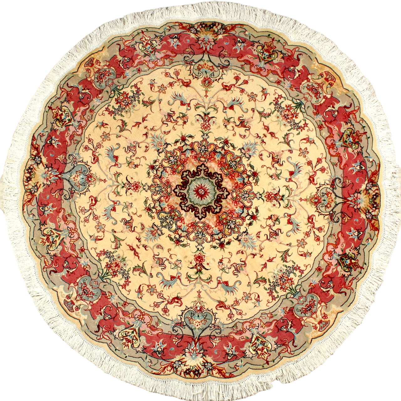 Персидский ковер Persepol "Табриз", ручной работы, круглая форма, 1,55x1,55 м