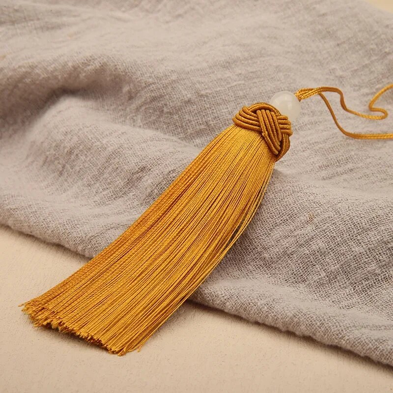 2 шт. кисточки для рукоделия, кисточка из бисера ручной работы, 10 см, кулон, кисточка, earth-yellow