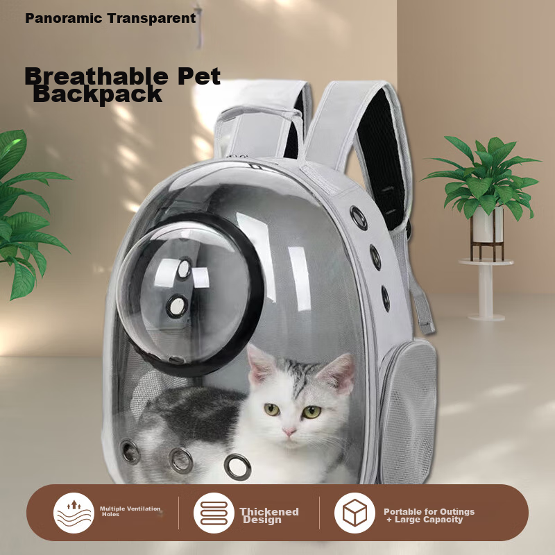 HOUYA Cat Carrier, Portable Car Travel Bag, Space Capsule, Breathable Backpack, Pet Carrier, Large Capacity, for Cats And Dogs