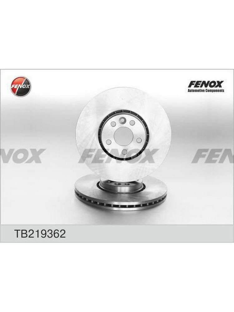Тормозной диск FENOX TB219362, для Volvo XC60, передний, вентилируемый, серый металлик
