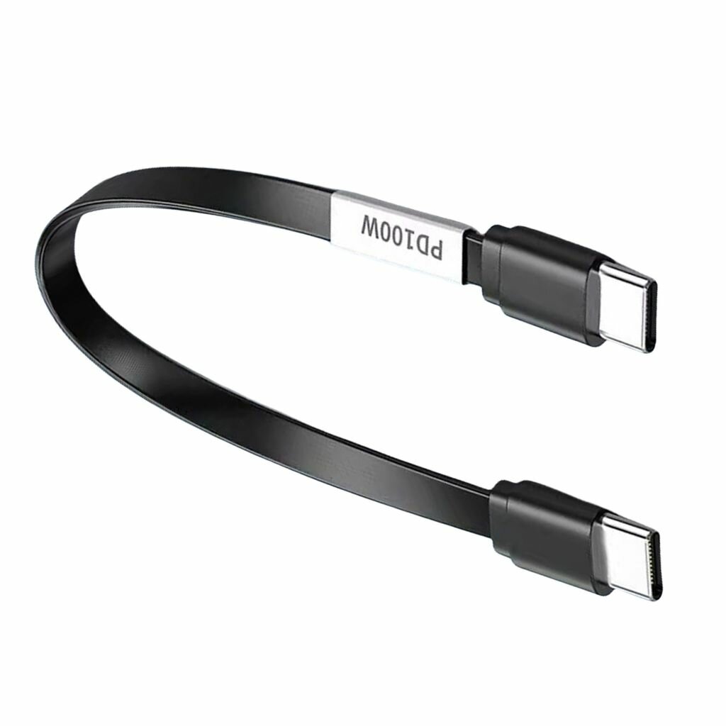 Быстрая зарядка 100 Вт поддерживает ноутбук и мобильный телефон Type C, кабель для передачи данных-10 см