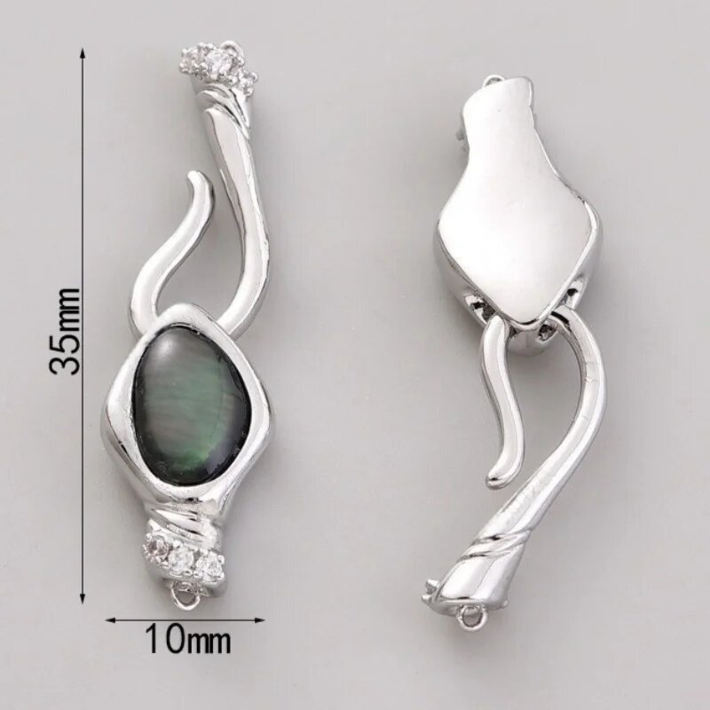 DIY Изготовление ювелирных изделий, медный позолоченный змеиный жемчуг, застежка, крепежный замок, ожерелье ручной работы, браслет, аксессуары, оптовая продажа