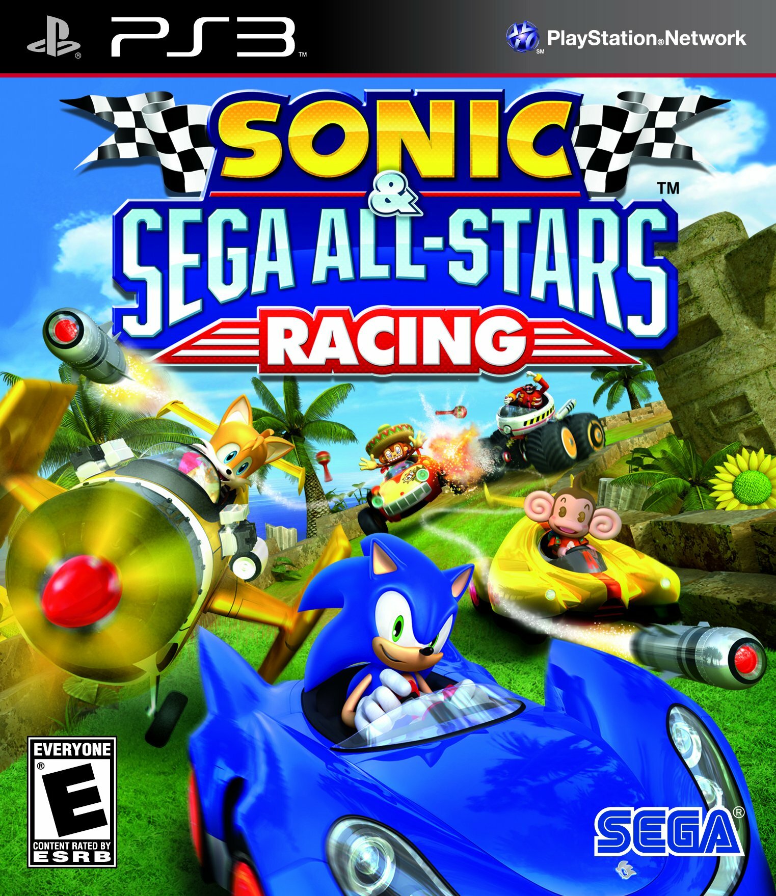 Игра Sonic & SEGA All Stars Racing для Playstation 3 (PS3, Английская версия)