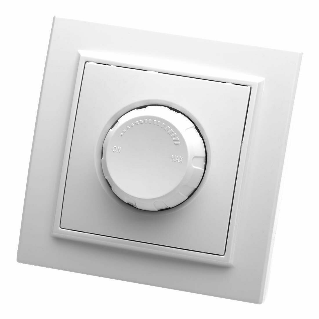 Выключатель диммирующий, STEKKER, PSW10-9006-01 250В 600W серия Эрна, белый 39046