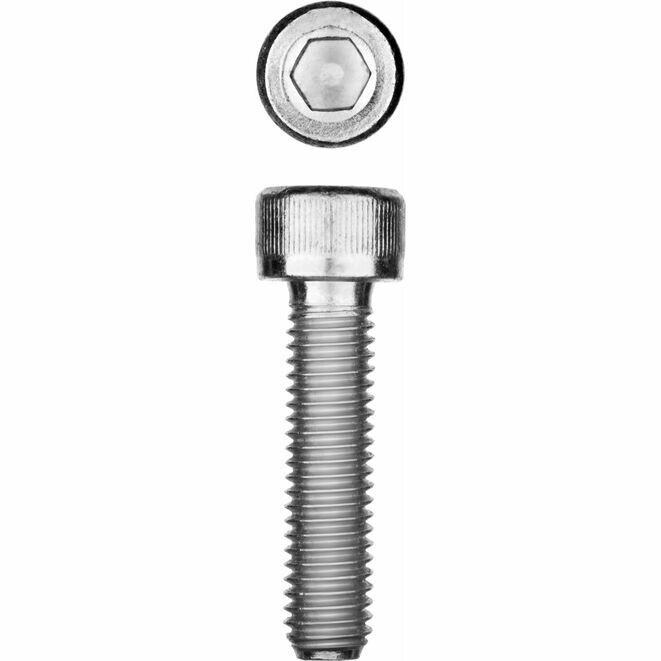 Винт DIN 912, оцинкованный, ЗУБР М10x40 мм, 5 кг (160 шт.), кл. пр. 8.8