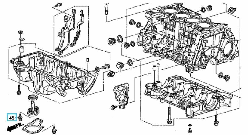 Болт с фланцем 6х22; Артикул Honda/Acura: 957010602205 (Оригинал)