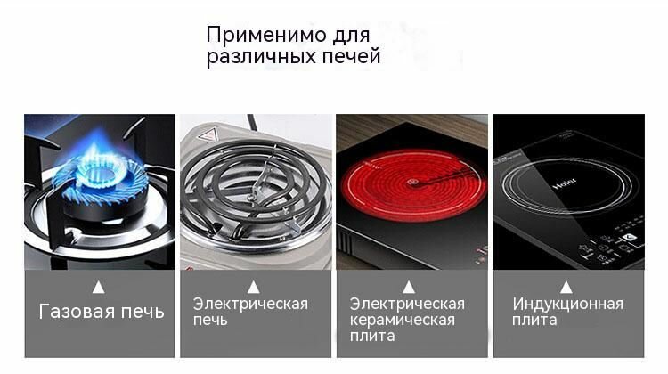 Скороварка V523 L245, с антипригарным покрытием, керамическим, 8 л, оранжевая