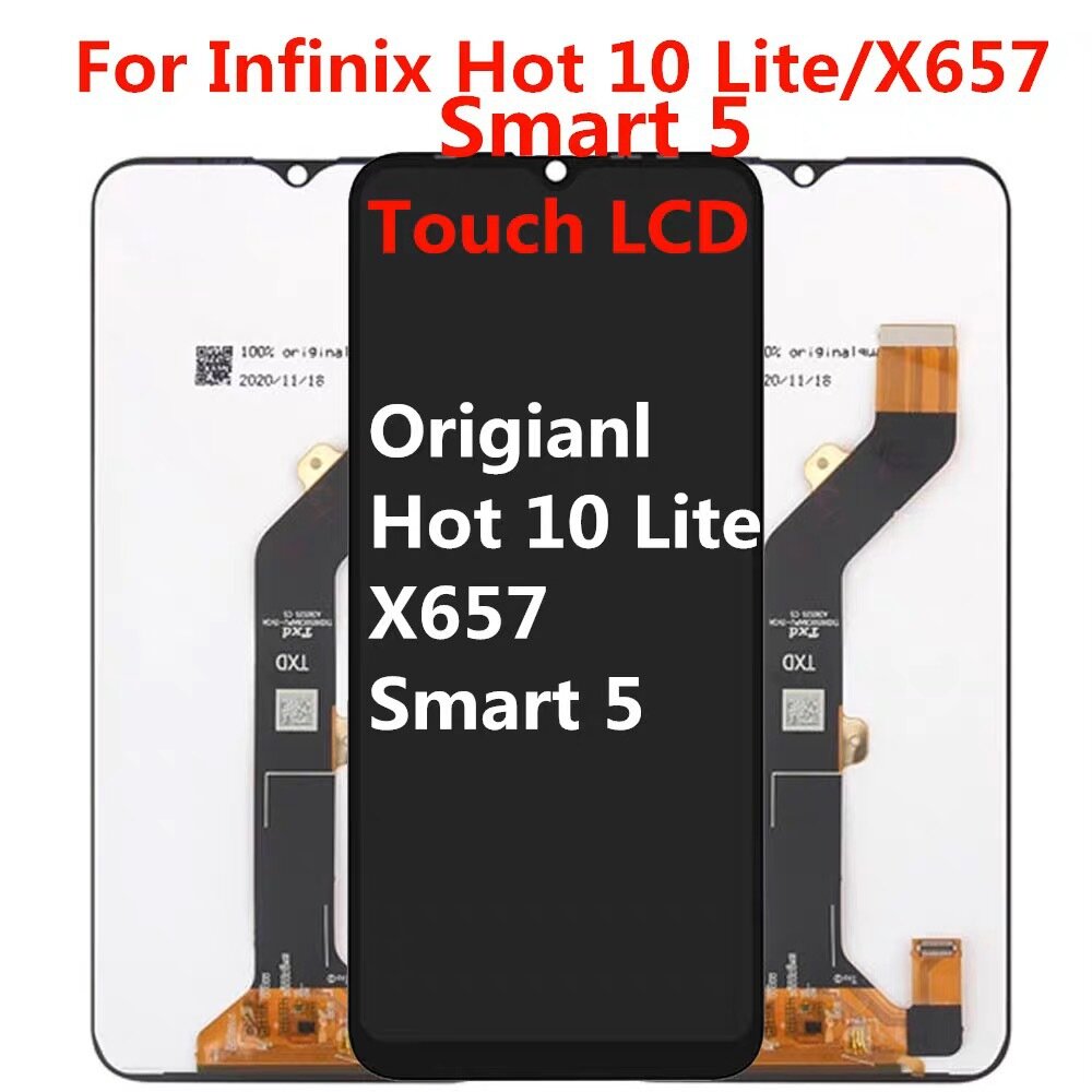 Экран Smart5 X657, для transsion Infinite Hot10lite, с сенсорным ЖК-дисплеем