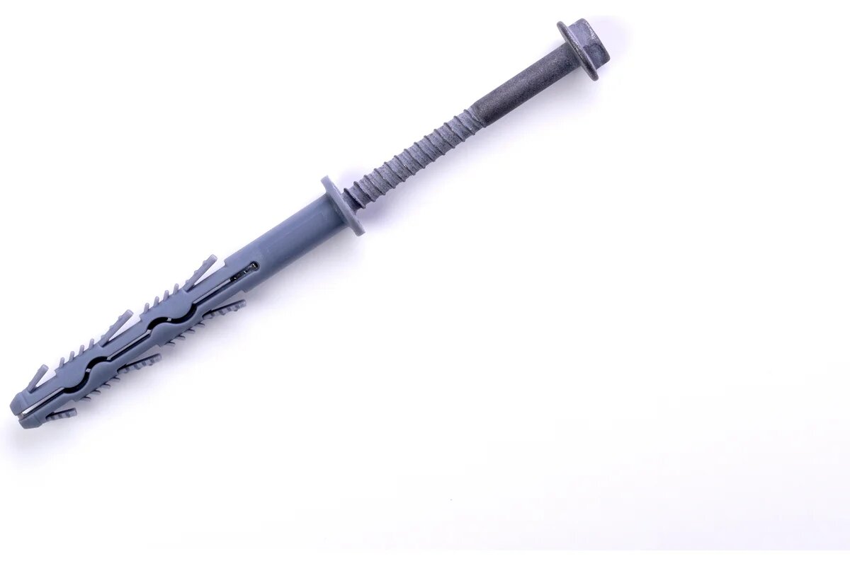 KLAUE Анкер фасадный с дюбелем КАД 10x100 мм, комплект 25 шт для монтажа фасадов