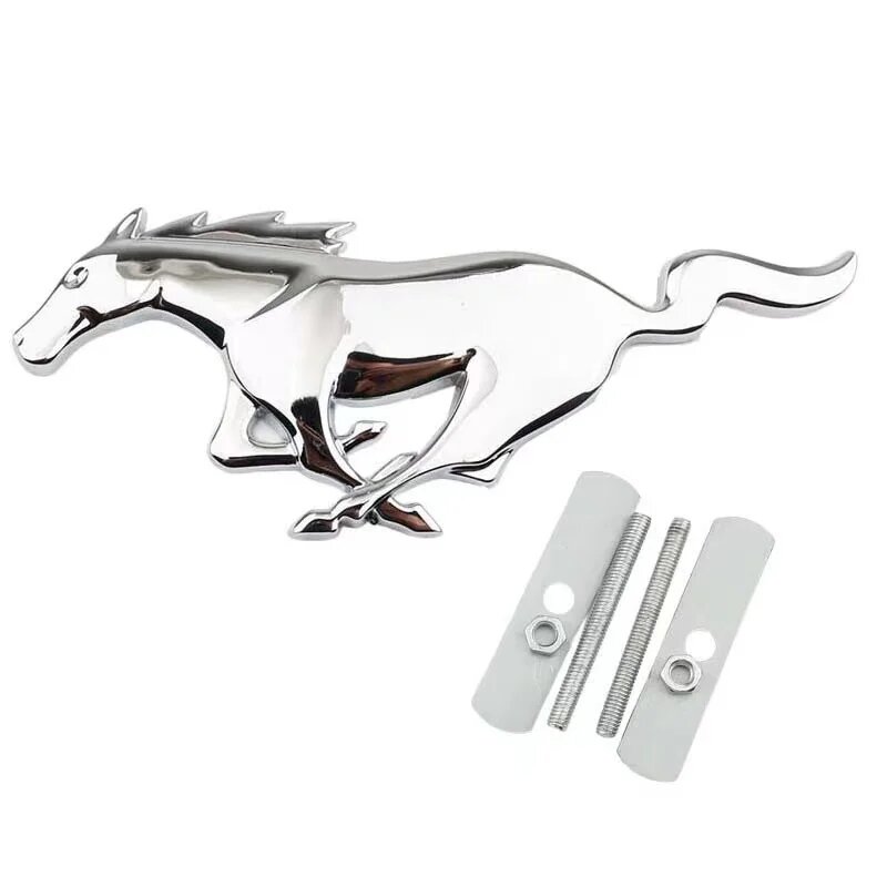 3D логотип лошади, металлическая наклейка на передний капот автомобиля для Ford Mustang Focus Mondeo ROUSH SHELBY GT GT500, эмблема заднего багажника, наклейки на значок E