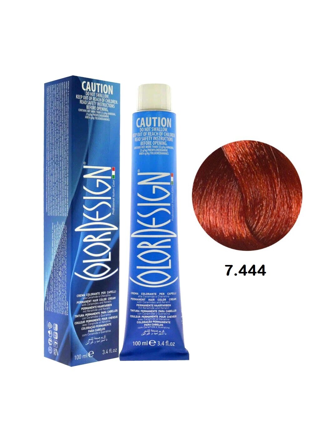 Colordesign Колор Дизайн Стойкая краска для волос 100 мл - Colordesign 7,444