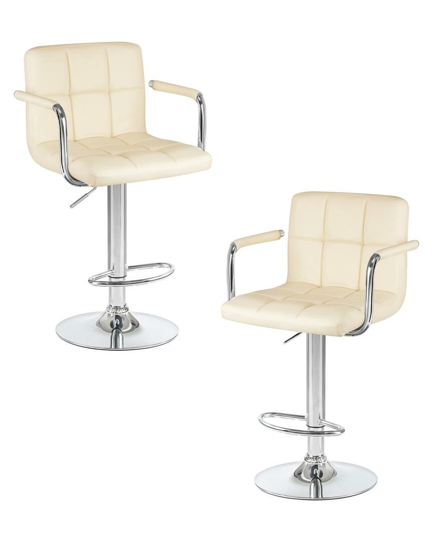 Стул барный DOBRIN Набор 2 шт Стул барный DOBRIN KRUGER ARM, кремовый арт. LM-5011-N_CH-M_EL-cream