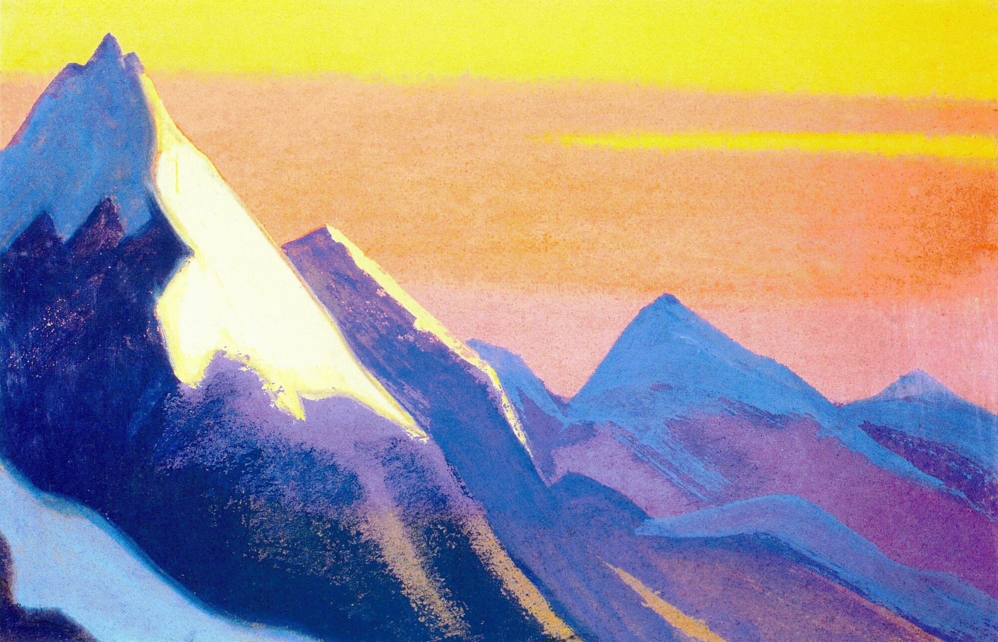 Картина Рериха Николая Гималаи-3 80х51 см