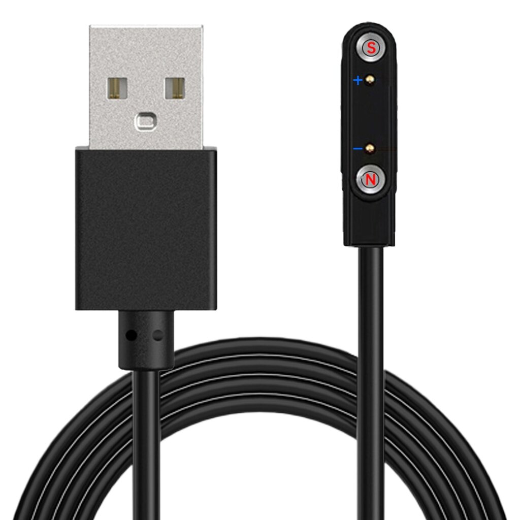 Кабель для зарядки детских умных часов, 2-контактный 7,62 мм x 14,3 м - вперед