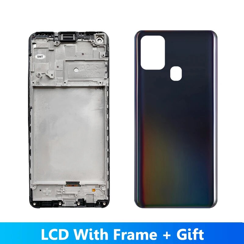 Экран дисплея a21s для Samsung Galaxy A21S ЖК-дисплей цифровой сенсорный экран с рамкой для Samsung A21S A217 A217F A217F/DS With Frame I Cover