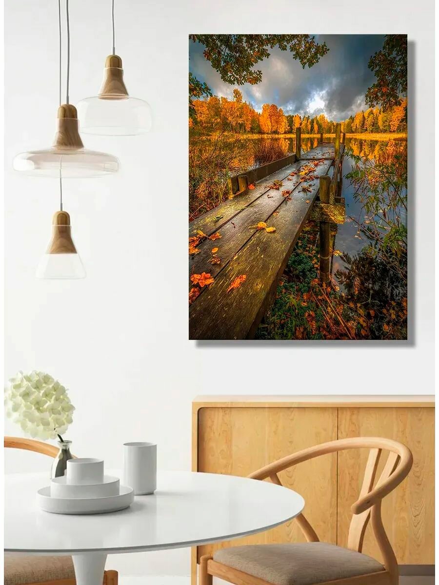 Картина "Потоки осени", на стену 30х40см 1шт.