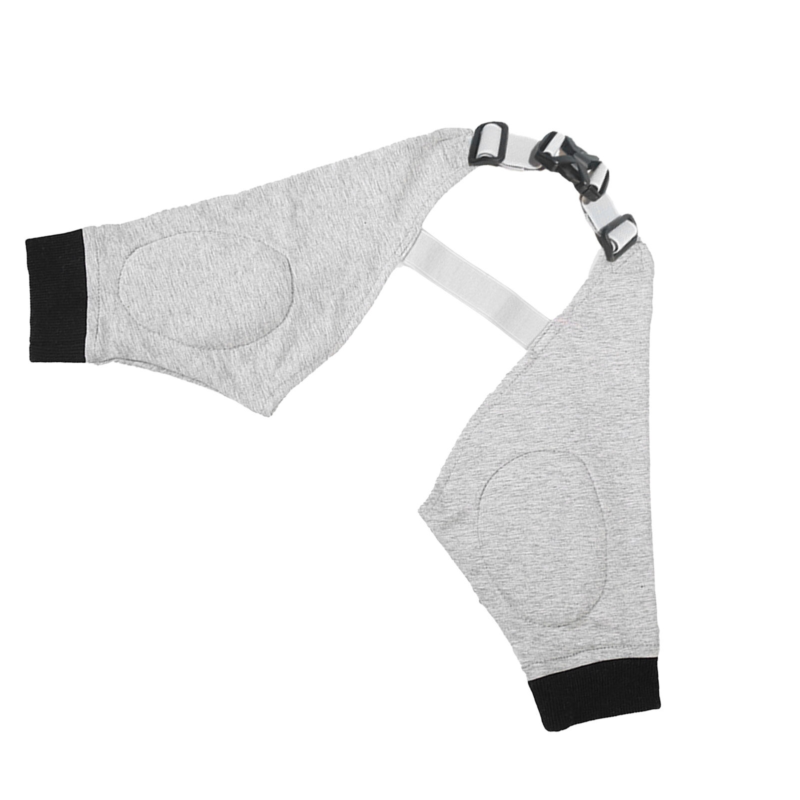 Ортез для передних лап собаки, мягкий и дышащий, регулируемая поддержка для восстановления травм, размер XL, серый/черный