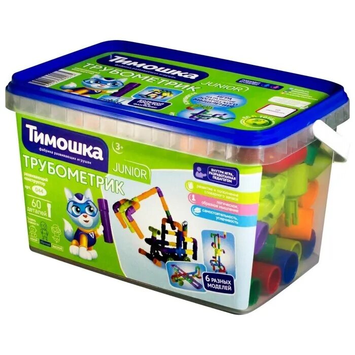 Конструктор Тимошка "Трубометрик", 60 деталей 44