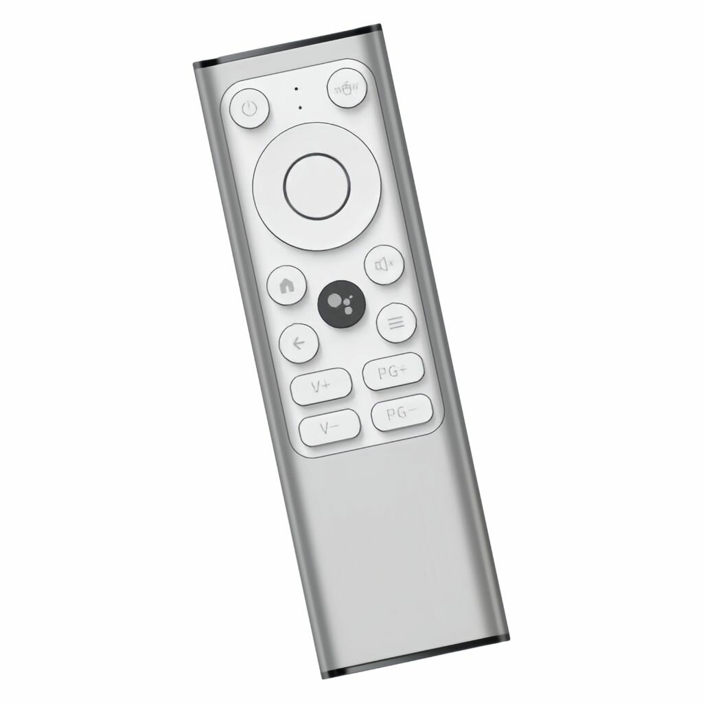 Двухрежимный инфракрасный обучающий голосовой пульт дистанционного управления с гироскопом 2.4G + Bluetooth-серебристый