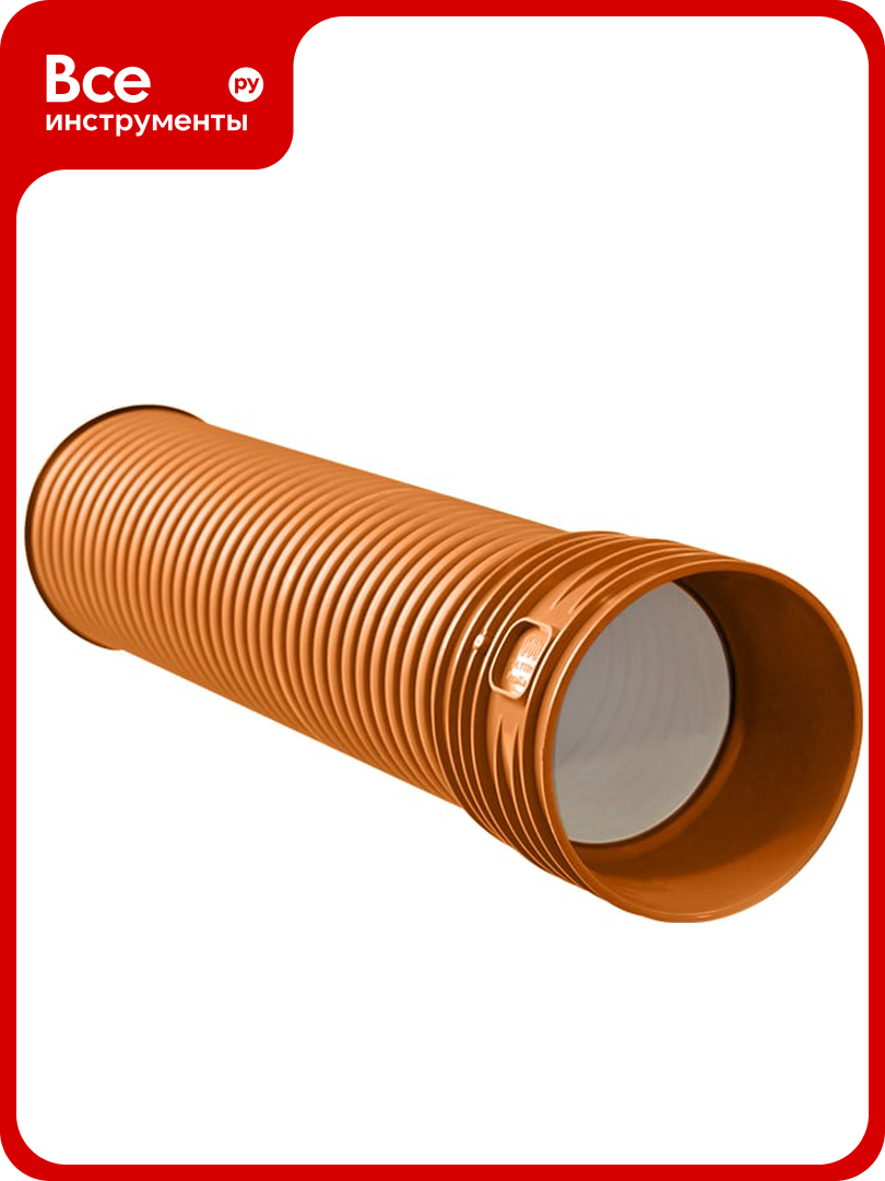 Наружная труба с муфтой PRO AQUA PROKAN SN8 ID 250x3000 PPK 00 0250 03