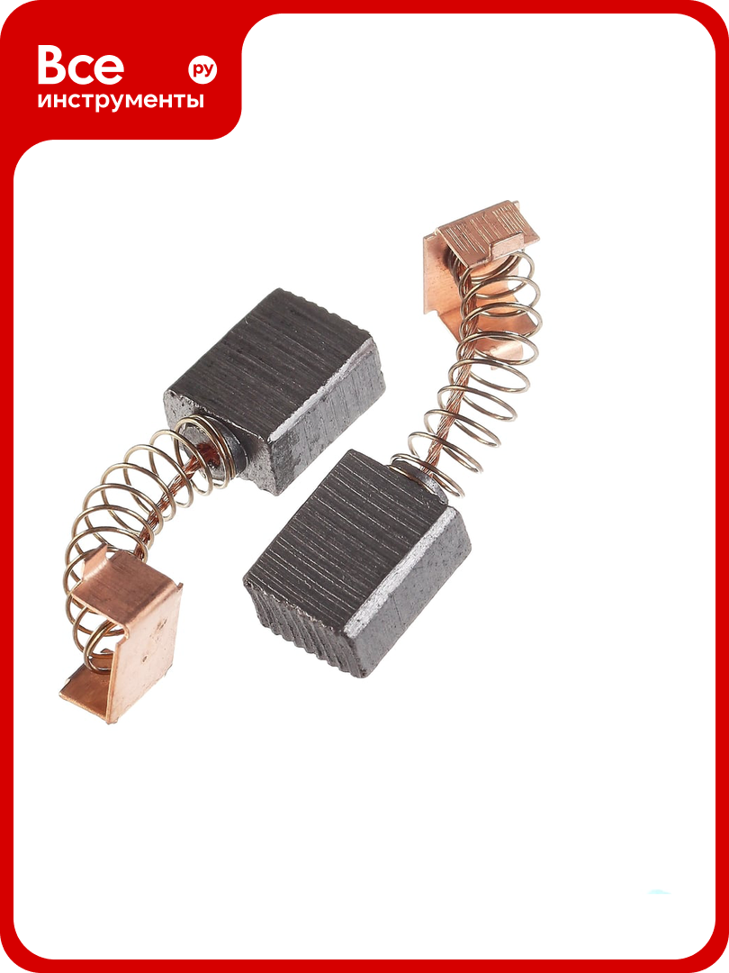 Угольные щетки для эл-инст. аналог Интерскол УШМWt, х12 мм, TORGWIN 6x10, для передачи напряжения от статора на якорь