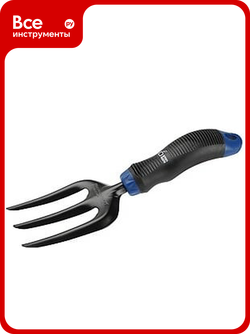 Посадочная вилка с молибденовым покрытием GREEN APPLE Б0003069, Состоит из рукоятки и рабочей части с тремя зубьями