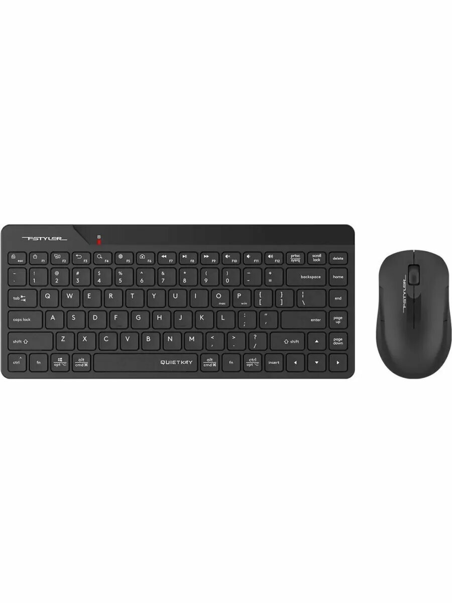 Клавиатура + мышь A4Tech Fstyler FG2200 Air2 клав: черный мышь: черный USB беспроводная slim (FG2200 A