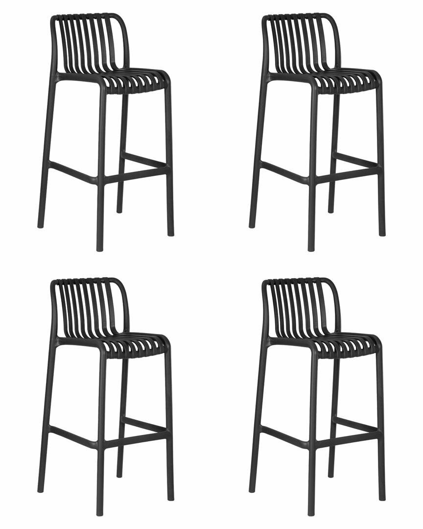 Стул барный DOBRIN Набор 4 шт Стул барный DOBRIN CHLOE BAR, темно-серый арт. LMZL-PP777-N_P-GR-04