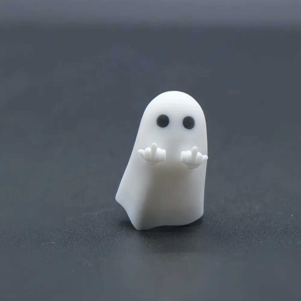 Кейкапы для механической клавиатуры Колпачки Ghost череп, смола, ручная работа, SA профиль, для MX Switch