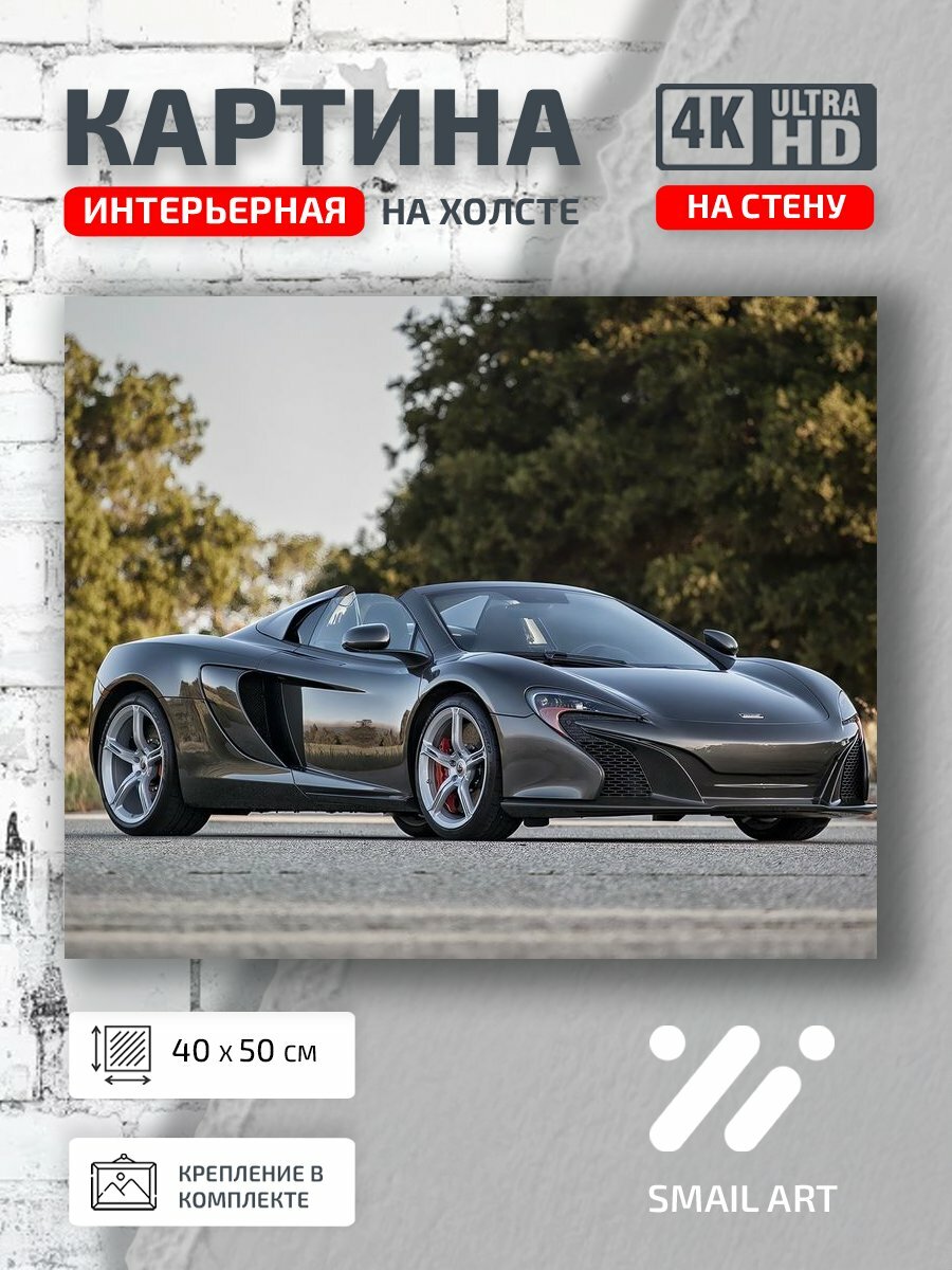 Картина на холсте интерьерная 40 на 50 на стену Автомобиль 650s для кабинета авто дизайн