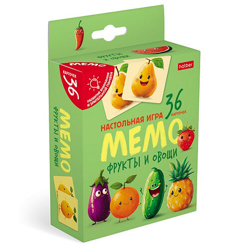 Развивающая настольная игра "Мемо Фрукты и овощи" 33905 "Hatber"