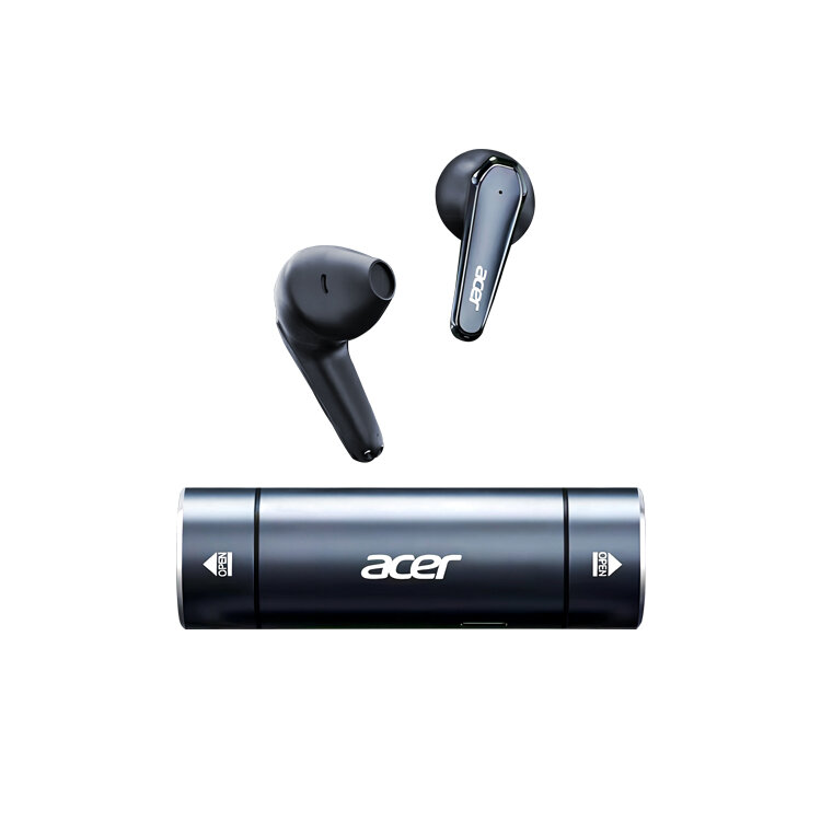 Наушники беспроводные Acer, blue, высокая четкость звука, до 20 часов работы